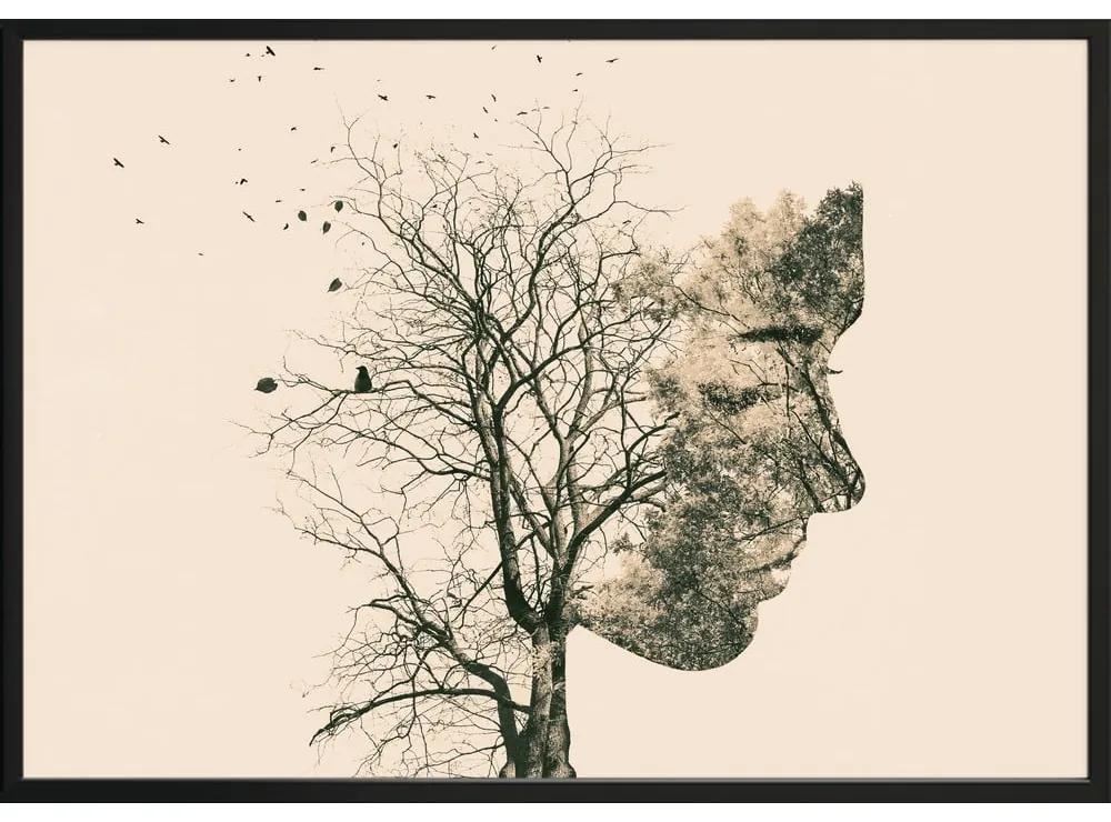 Plakát DecoKing Girl Silhouette Tree, 70 x 50 cm
