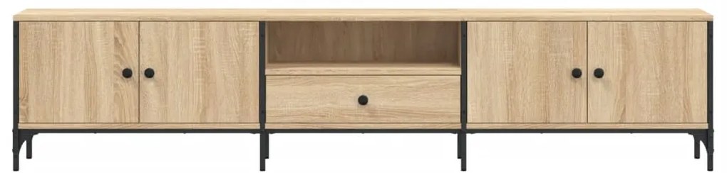 TV skříňka se zásuvkou dub sonoma 200x25x44 cm kompozitní dřevo