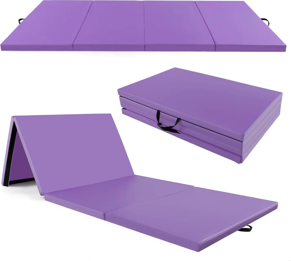 Costway 300 x 117 x 5 cm měkká podlahová rohož z umělé kůže s uchy