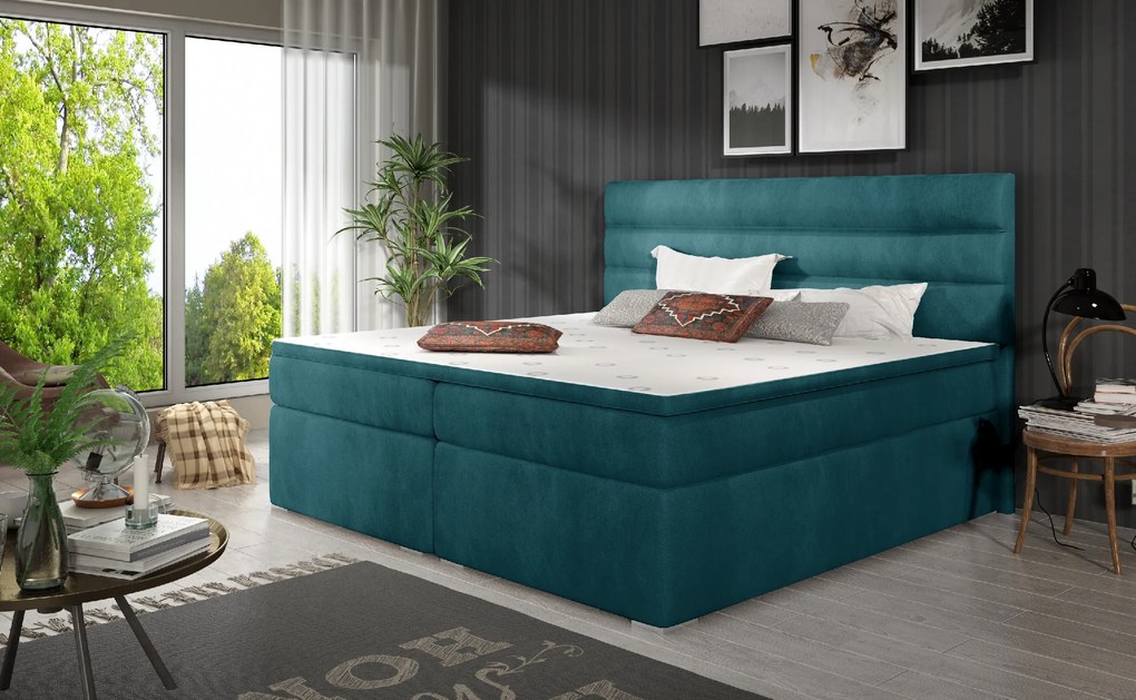 Softy boxspring postel 140X200 Materiál / Dekor: Mat Velvet 85