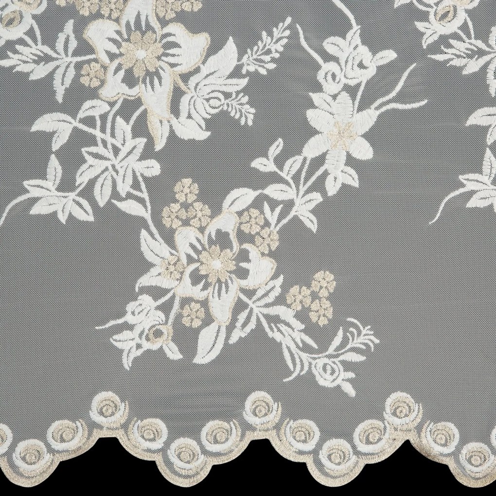 ZÁCLONA NA KROUŽCÍCH ALIRA 300 CM X 250 CM CM VZOROVANÁ