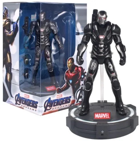 Figurky hrdinů Marvel s vlastním držákem nebo otočným podstavcem Varianta: War Machine, End Game + otočný podstavec