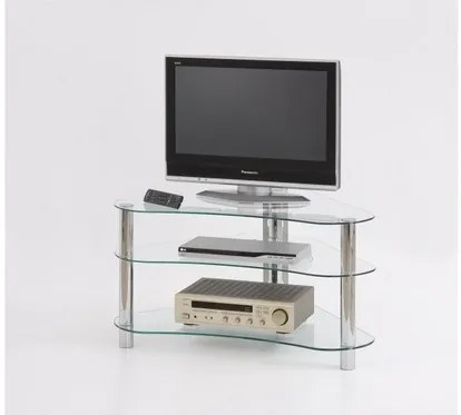 ImportWorld Televizní stolek Gonzalo - čiré sklo