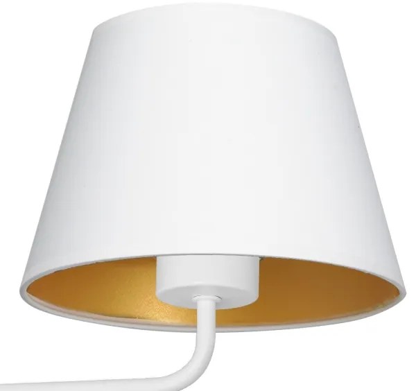 Nástěnná lampa ARDEN 1xE27/60W/230V bílá/zlatá