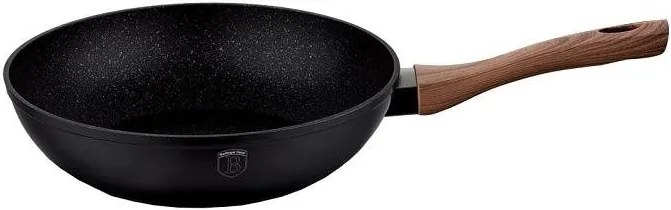 Berlingerhaus berlingerhaus pánev wok s mramorovým povrchem 28 cm ebony line rosewood bh-1719