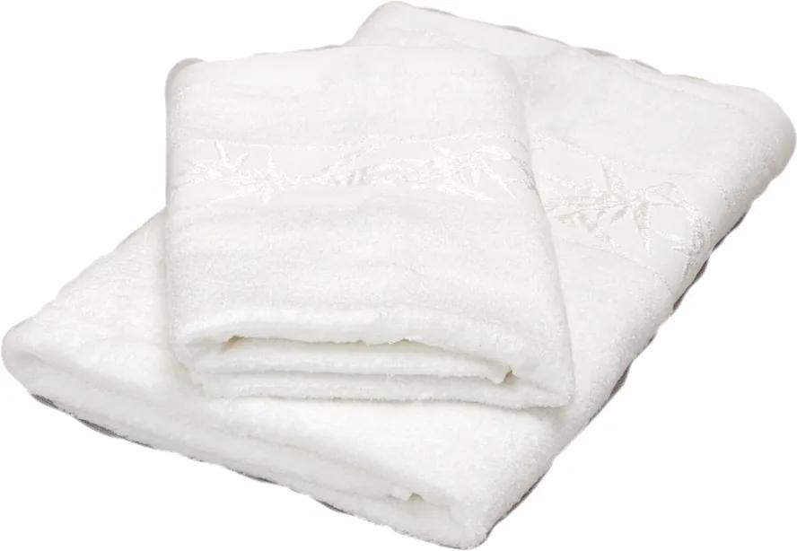 Jahu Bambusový ručník Hanoi bílá, 50x100 cm