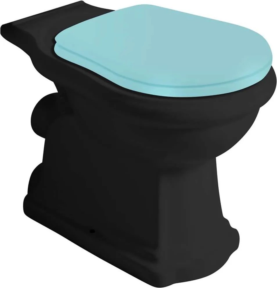 Sapho Kerasan Retro - WC kombi mísa, zadní odpad, matná černá 101331