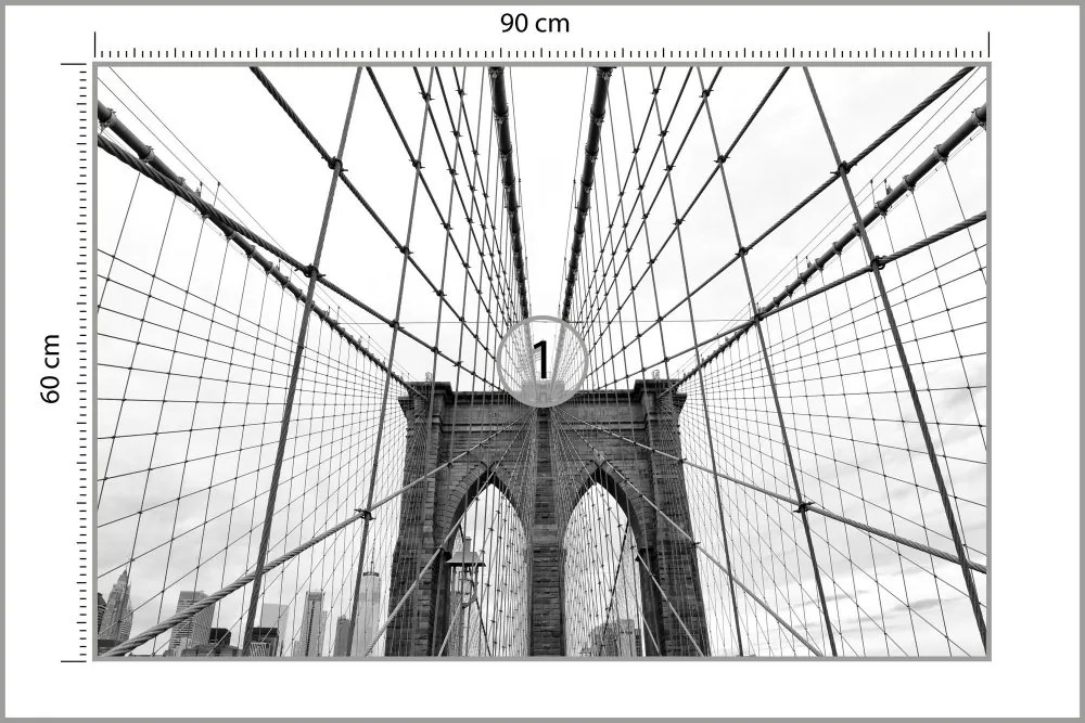 Fototapeta Brooklyn Bridge Ny Hladký vinyl 104x70.5