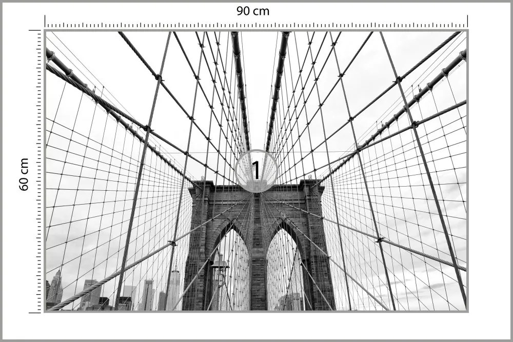 Fototapeta Brooklyn Bridge Ny Omyvatelný vlies 135x90