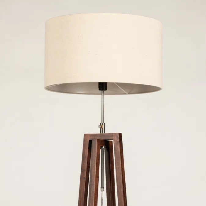 Stojací designová lampa Paola Crema Maison and Dark Wood