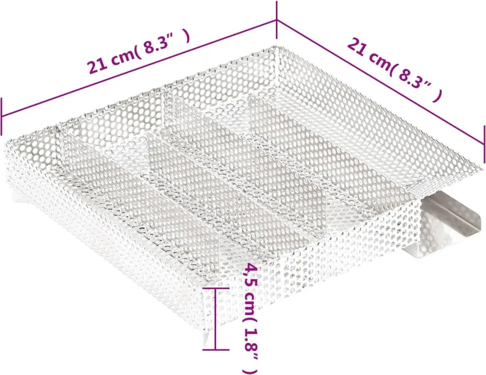 Generátor studeného kouře 5komorový 21 cm nerezová ocel 30253