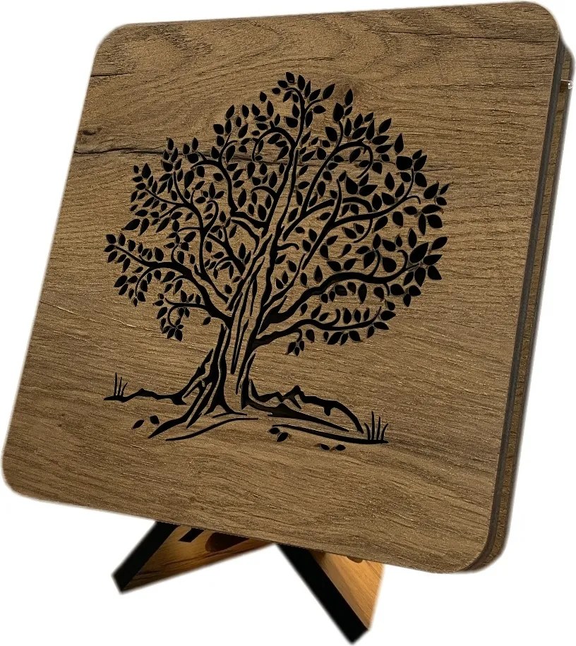 Li-Go "Lípa" lampa 31x31 cm provedení povrchu: černá s patinou