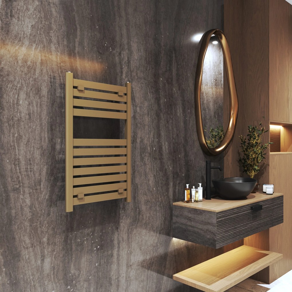 Gamma Artic, topné těleso 500x800 mm, 327 W, zlatá matná, GMA-ARCT-8050-GD