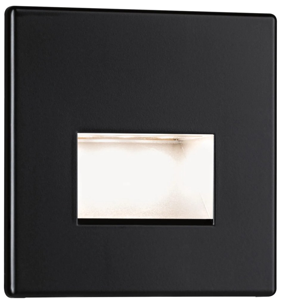 Paulmann 93094 Edge Quadro, svítidlo do stěny, 1x1,1W LED 2700K, matná černá, 8x8cm