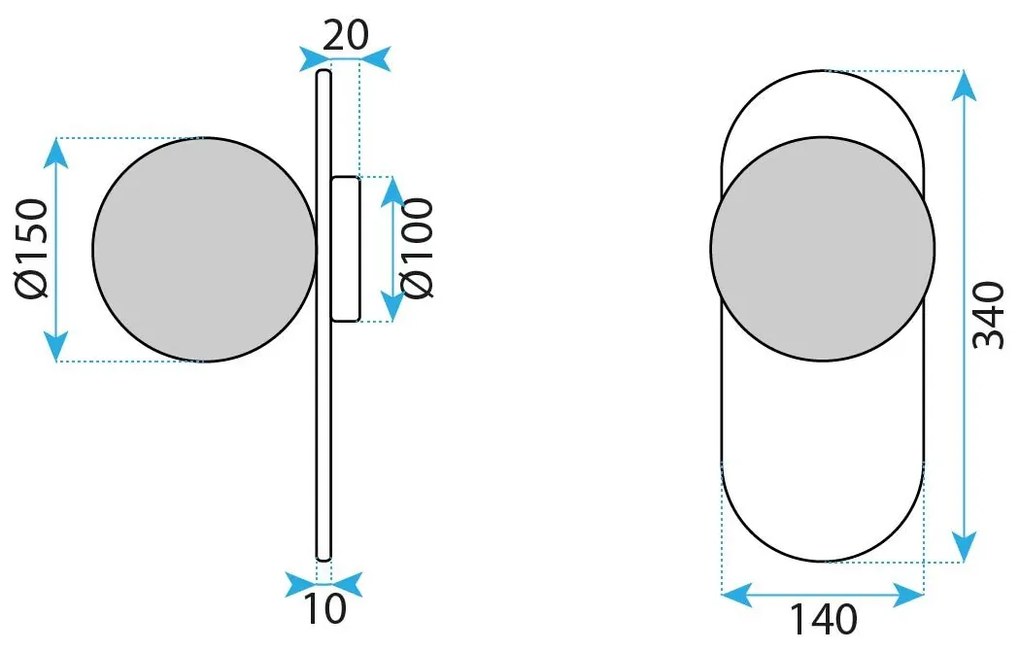 Toolight Nástěnné osvětlení Minimalist APP1756-1W zlaté kartáčované