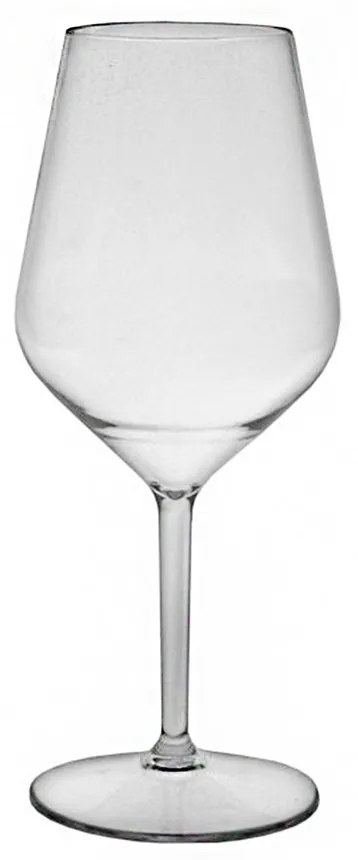 Čirá nerozbitná plastová sklenice na víno 470 ml