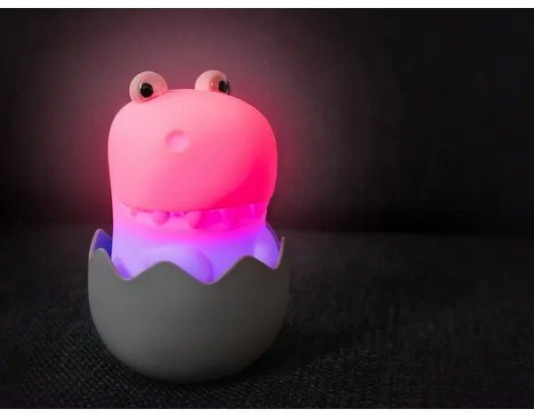 MegaLight - LED RGB Stmívatelná nabíjecí dětská dotyková lampa DIGGY DINO LED/5V