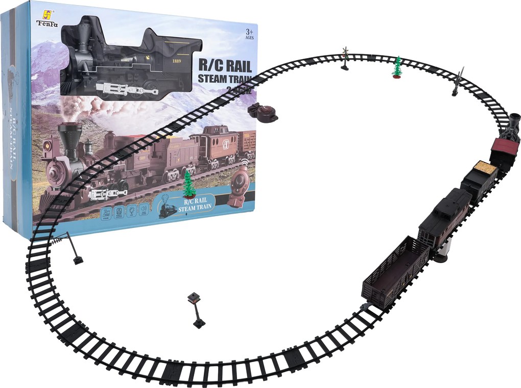 Ramiz Retro nákladní vláček se světelnou, zvukovou a kouřovou funkcí 172 cm