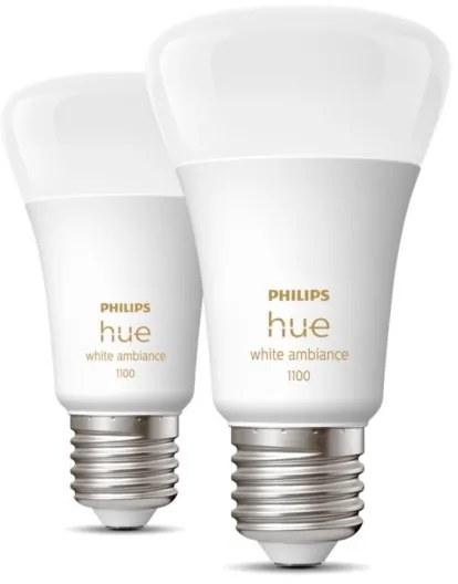 SADA 2xLED Stmívatelná žárovka Philips Hue WHITE AMBIANCE E27/8W/230V 2200-6500K