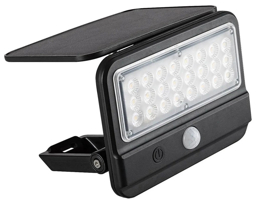 Rabalux | Rabalux 77040 - LED Solární nástěnné svítidlo FLAXTON LED/7W/3,7V IP54 černá | RL77040