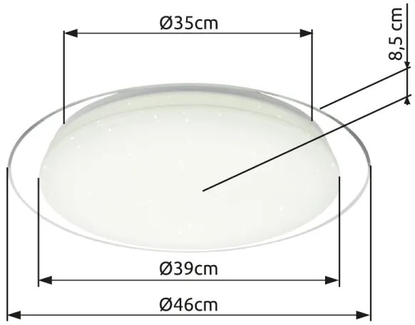 Globo 41310-30 - LED Stmívatelné stropní svítidlo OPTIMA LED/30W/230V + DO