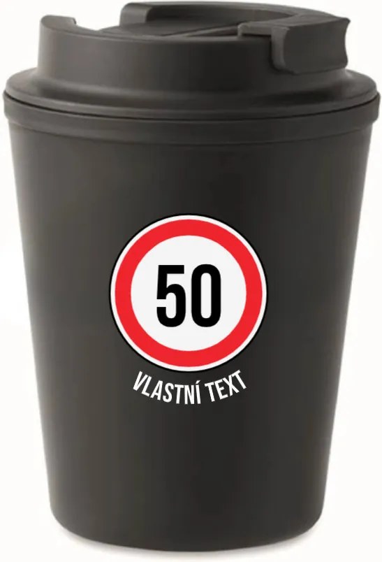 Personalizovaný cestovní termohrnek - narozeninová dopravní značka