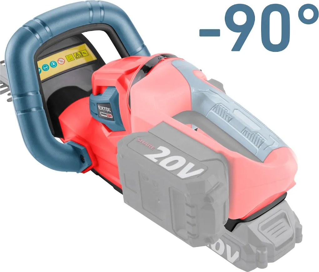 Nůžky na živé ploty aku, SHARE20V, bez baterie a nabíječky, EXTOL PREMIUM 8891933