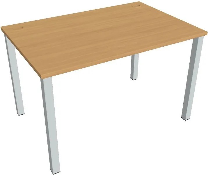 Kancelářský pracovní stůl Hobis US 1200, deskaakát, bílá RAL 9016