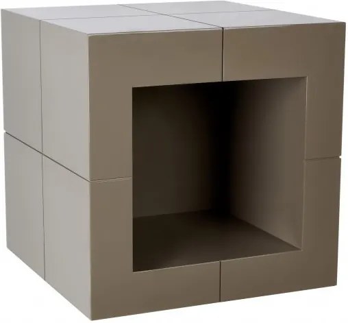 Béžový odkládací stolek Kelly Hoppen The Open Cube