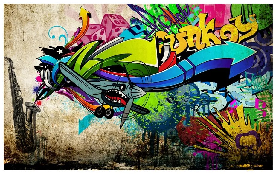 Fototapeta - Funky - graffiti