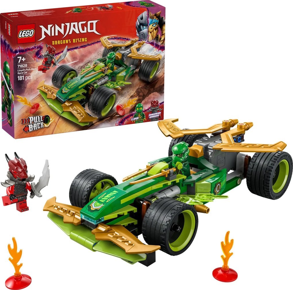 Lego ninjago 71828 lloydovo závodní auto s natahovacím motorem 5702017815633