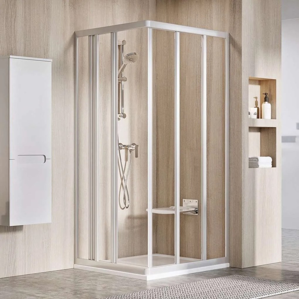 Ravak Supernova - Sprchové dveře ASRV3-75 ,72-74 cm, satin/čiré sklo 15V30UR2Z1