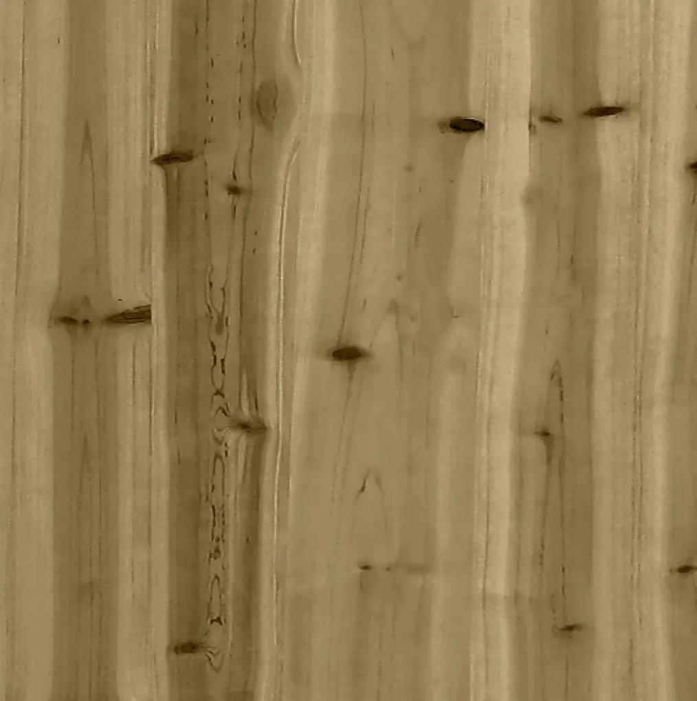 vidaXL Středová pohovka bílá 120 x 80 cm masivní borové dřevo [825764] Barva: Přírodní douglaska