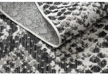 Dywany Luszczow Kusový koberec SISAL SION Hadí kůže 22162 ecru / černý Rozměr koberce: 120 x 170 cm