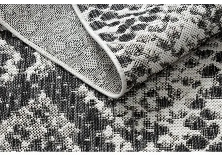 Dywany Luszczow Kusový koberec SISAL SION Hadí kůže 22162 ecru / černý Rozměr koberce: 80 x 150 cm