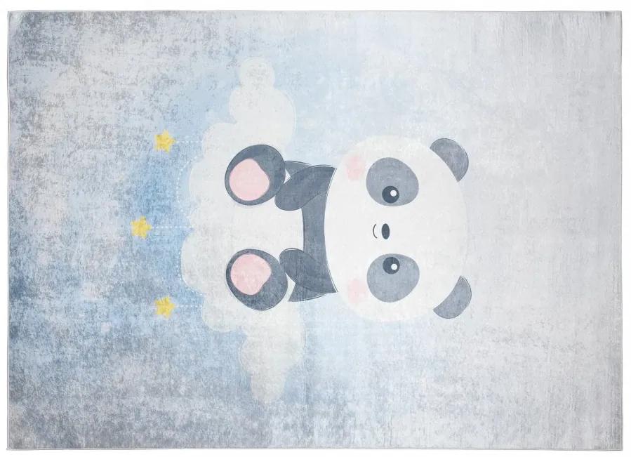 Dětský koberec s roztomilou pandou na obláčku Šířka: 140 cm | Délka: 200 cm