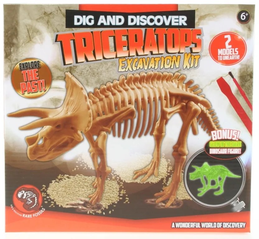 Tesání Dino svítící Triceratops