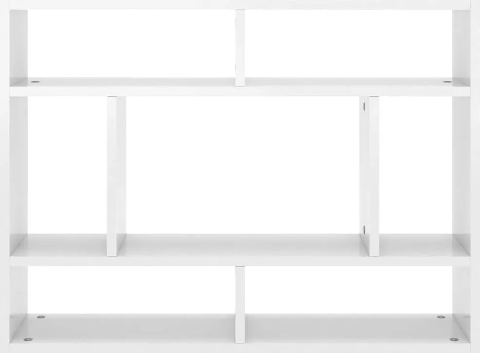 vidaXL Nástěnná police 75 x 16 x 55 cm dřevotříska [803008] Barva: Bílá