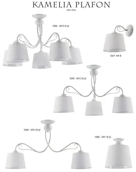 Jupiter 1350 - KM 5 PB - Stropní svítidlo KAMELIA 5xE27/60W/230V