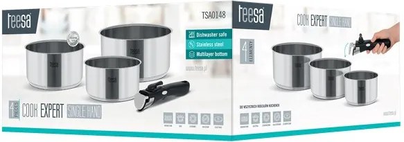 Sada hrnců TEESA Cook Expert Single Hand TSA0148 3ks