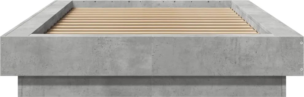 Rám postele betonově šedý 90 x 190 cm kompozitní dřevo 3281241