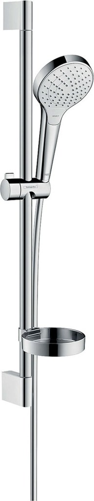 Hansgrohe Croma Select S - Set sprchové hlavice, tyče a hadice, 3 proudy, EcoSmart, bílá/chrom 28170400