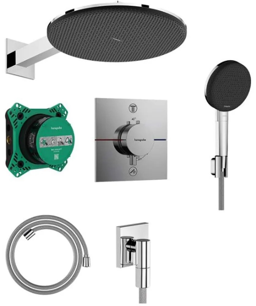 Hansgrohe Raindance Alive S - Sprchový set s termostatem pod omítku, průměr 30 cm, 3 proudy, chrom 24630000