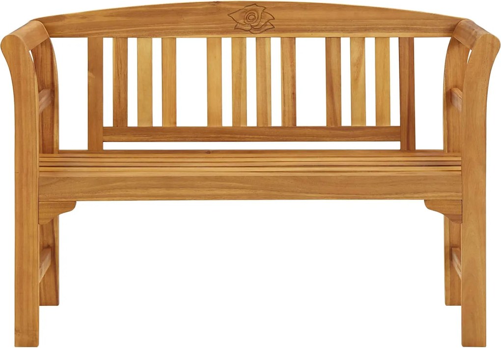 Zahradní lavice 114 cm masivní akáciové dřevo 316497