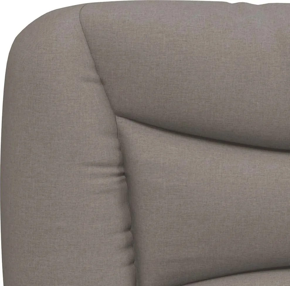 Postel s matrací Hvar taupe 200 x 200 cm textil 3208559