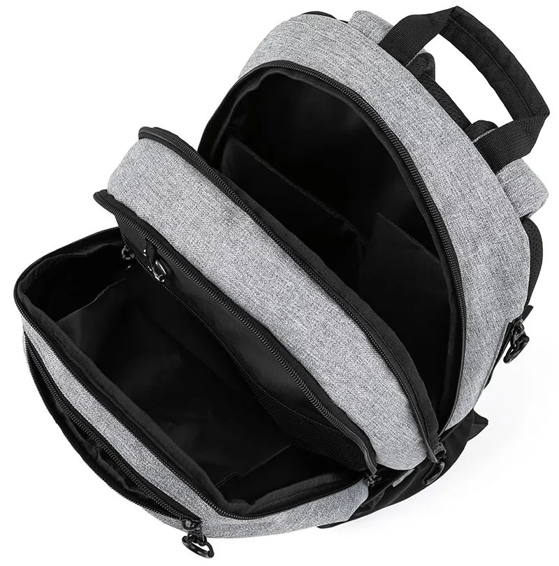 Oxybag Studentský batoh + etue - OXY Sport Grey Melange