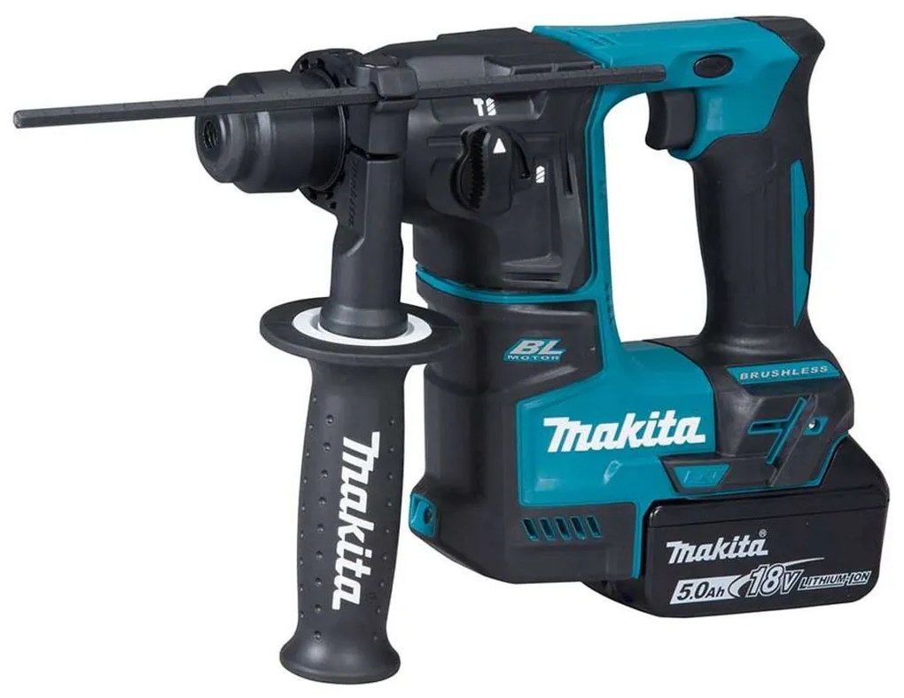 Makita - 18V AKU vrtací kladivo, 2x aku 5,0 Ah, nabíječka DHR171RTJ