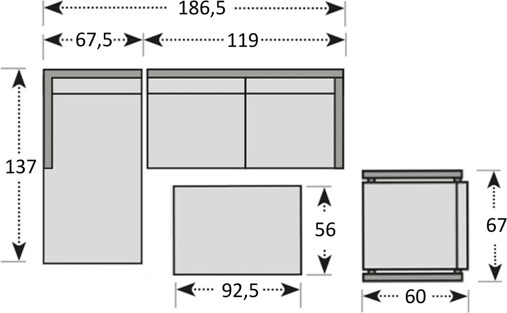 Doppler PALOMA zahradní sedací souprava