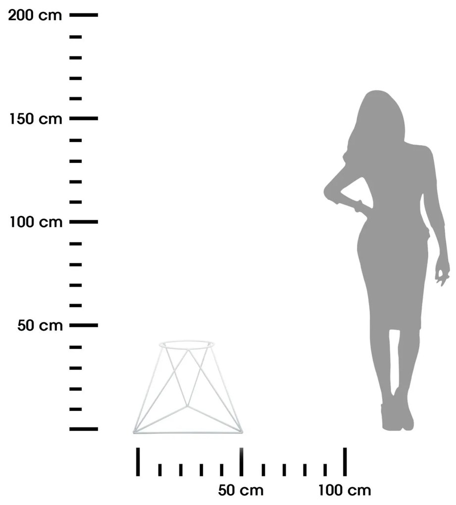 STOJAN NA KVĚTINÁČ TRIANGLE 40X45X24 CM BÍLÁ