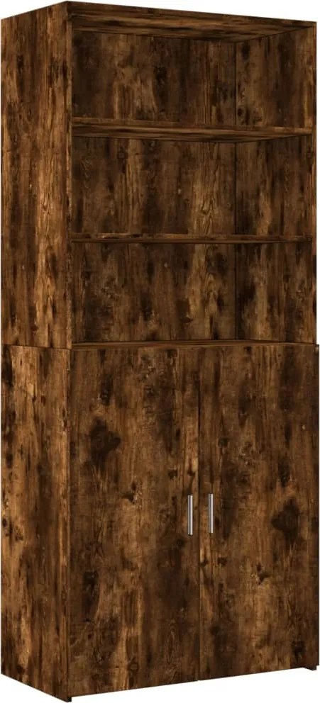 Skříň highboard kouřový dub 80 x 42,5 x 249 cm kompozitní dřevo 3281361
